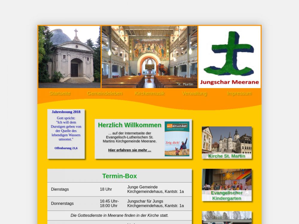 ⛪ Ev.-Luth. Kirchgemeinde St. Martin Meerane-Waldsachsen